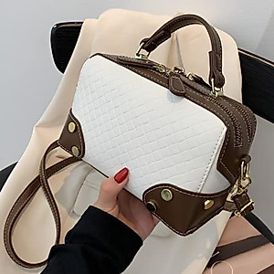 Trendy bag 2022, crossbody satchel bag for women, medium size sling purse, handbag, shoulder bag, messenger bowler bag (Grey Gray