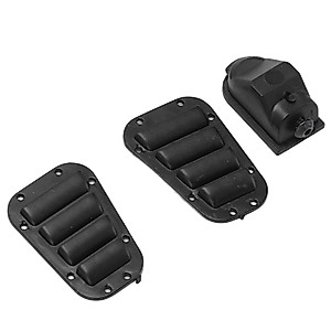 Dilwe RC Door Hinge Handle, Plastic, Car Door Hinge Handles Kit for T4 1/10 RC Vehicle Upgrade Parts, 6 Pcs/Set, Black