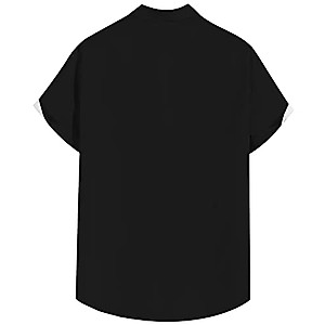 Funny Halloween Shirts for Men Adult Scary Button Up Halloween Bowling Shirts