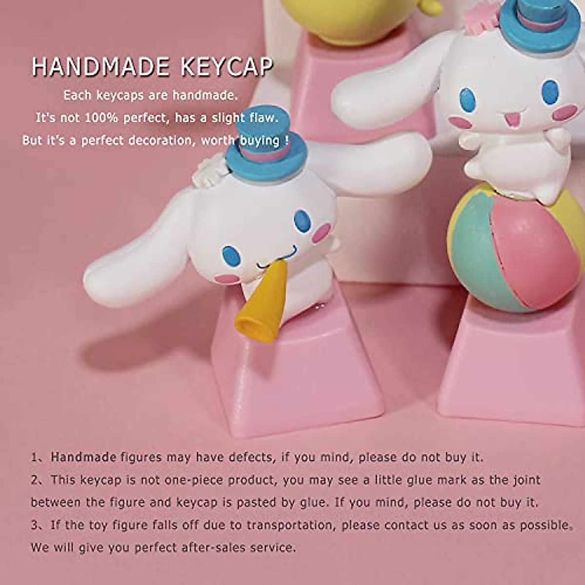 Custom Japanese Anime Keycaps,Compatible with Cherry MX Switches Mechanical Keyboard Pink PBT Keycap,Computer Gaming Keyboards Cute Key Caps,Artisan ESC OEM Profile R4 Key Cap (Step On The Ball)