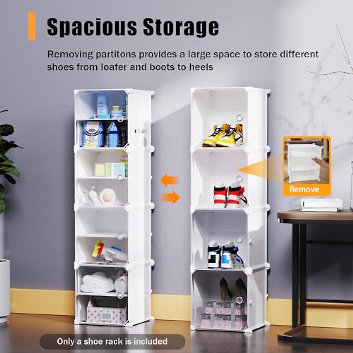 BJTDLLX Shoe Rack Organizer, 3 x 12-Tiers Stackable 72 Pairs DIY Shoe Storage Cabinets Stand, Dust-proof Shoe Rack Shelf Clear Plastic Shoe Boxes Foldable Shoe Storage Rack for Heels Boots Slippers
