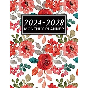 2024-2028 Monthly Planner: Five Year Schedule Organizer (January 2024 through December 2028) for Women