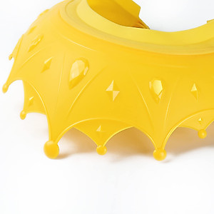 Baby Shower Cap Crown, Hair Washing Hat for Toddlers, Shower Face Shields, Bath Visor for Toddlers, Make Hair Washing So Much Easier & Less Stressful, Yellow