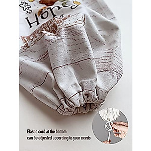 Hglian Grocery Plastic Bag Holder and Dispenser Cute Plastic bags Organizer Garbage Shopping Trash bags Storage Container Bee Daisy Farmhouse Kitchen Décor-Home is Where Your Honey is
