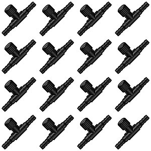 30 Pieces Aquarium Air Valve, Air Pump Control Valves Air Pump Single Way Plastic Air Flow Control Regulator for 4 mm Hose Air Line Tubing Connector
