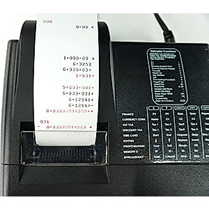 Monroe Systems for Business 15 Pound Bond Paper Rolls, Single Ply, 2 1/4" x150' for Cash Registers, Printing Calculators, Adding Machines and more! (12-Pack)