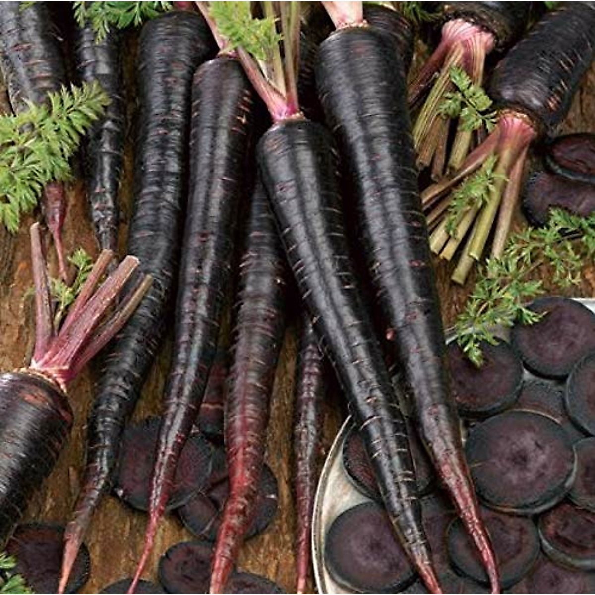 Ohio Heirloom Black Nebula Carrot Seeds, 100+ Organic Non-GMO Heirloom Seeds for High Yields, Easy to Grow Vegetables for Home and Outdoor Gardens