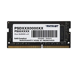 Patriot Signature Line DDR4 16GB 2666MHz CL19 SODIMM Single