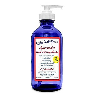 Dale Audrey Natural Oil Pulling for Teeth and Gums | Cinnamon Flavoured Oral Rinse Mouthwash for Bad Breath | Organic Essential Oils to Whitening Teeth & Freshen Breath | (16oz)