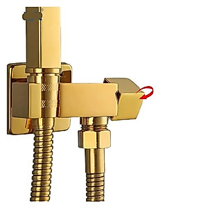1 Pcs Brass Bidet Faucet Handheld Toilet Bidet Sprayer Hygienic Shower Toilet Faucet Single Cold Water Faucet Self Cleaning (Color : A5071RG) (A5071RG)