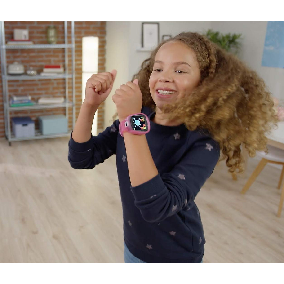 Little Tikes Tobi Robot Smartwatch - Pink with Movable Arms and Legs, Fun Expressions, Sound Effects, Play Games, Track Fitness and Steps, Built-in Cameras for Photo and Video 512 MB | Kids Age 4+