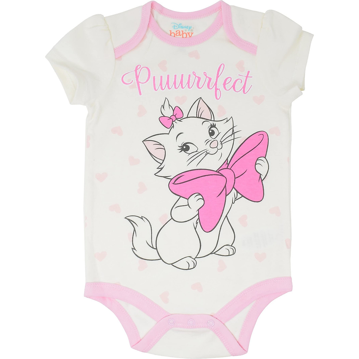 Disney Classics 101 Dalmatians Bambi Dumbo Aristocats Baby Girls 5 Pack Bodysuit 0-3 Months