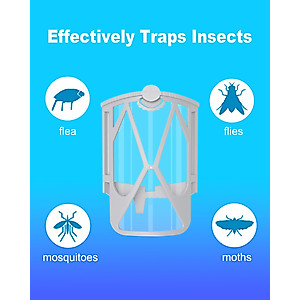 8 Pack Flying Insect Trap Refill Cartridges Compatible with Zevo M364 and Max Vevo Bug Killer Plug-in Light Starter Kit Device