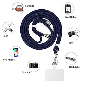 Shantime Oppo Reno 6 Pro+ 5G Case + Universal Mobile Phone Lanyards, Neck/Crossbody Soft Strap Silicone TPU Cover Bumper Shell for Oppo Reno 6 Pro Plus 5G (6.55”)