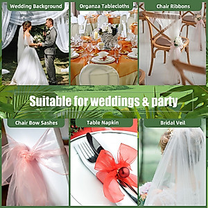 MoDooris Red Organza Fabric 58" Wide Bridal Solid Sheer Organza Crystal Shiny Organza Tulle Silky Fabric for Bridal Dress, Wedding Decorations, Backdrop Arch, DIY Crafts, Sewing(1 Yard)