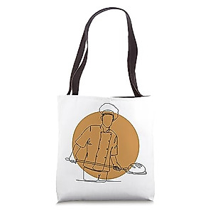 Lineart Bread Dough Bread Maker Bread Queen Bread Baker Tote Bag