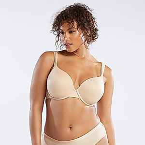 Savage X Fenty, Women's, Curvy T-Shirt Lace Bra, Honey Nude, 42C