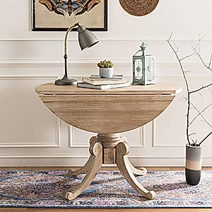 Safavieh Home Forest Traditional Rustic Natural Drop Leaf Dining Table