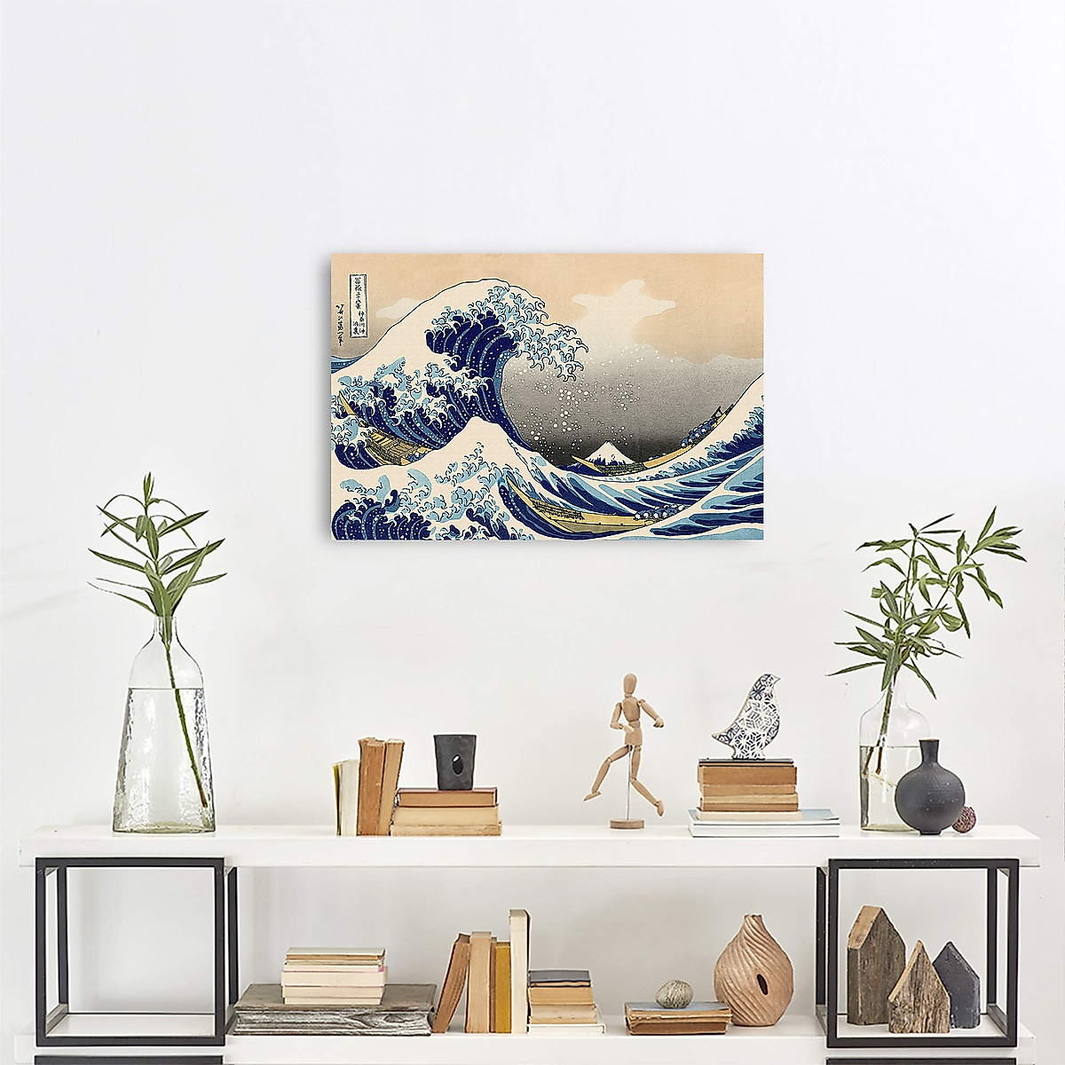 A&T ARTWORK The Great Wave off Kanagawa by Katsushika Hokusai The World Classic Art Reproductions, Giclee Canvas Prints Wall Art for Home Decor, 30x20 inches