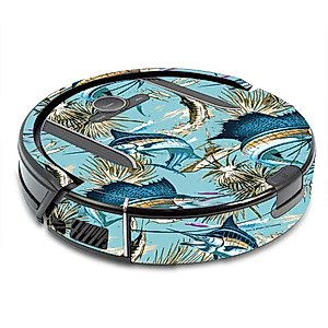 MightySkins Skin Compatible with Shark Ion Robot R85 Vacuum - Island Fish | Protective, Durable, and Unique Vinyl Decal wrap Cover | Easy to Apply, Remove, and Change Styles | Made in The USA