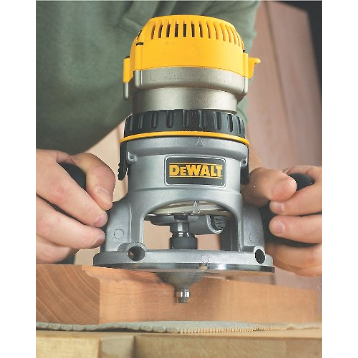 DEWALT Router, Variable Speed, Fixed Base, 2-1/4 HP (DW618K) , Yellow