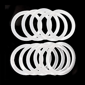 Honbay 12PCS Silicone Seal Rings Reusable Leak Proof Sealing Gaskets Replacement for Mason Jar Lids (Regular Mouth 70mm)