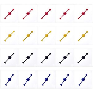 Lohoee 20Pcs Transparent Spinners Math Game Spinner with Rotating Arrow for Party Games and Teaching Using