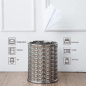 BASDHE Bathroom Accessories Set-5 Piece Ceramic Gift Set Toothbrush Holder,Toothbrush Cup,Soap Dispenser,Soap Dish,Trash Can, Set Bathroom (Grey)