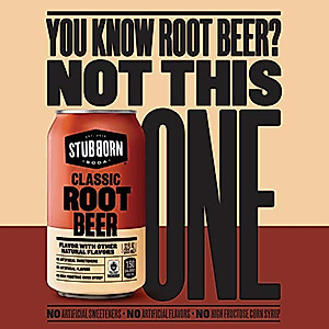 STUBBORN SODA, 3 Flavor Variety Pack, 12oz Cans (12 Pack)