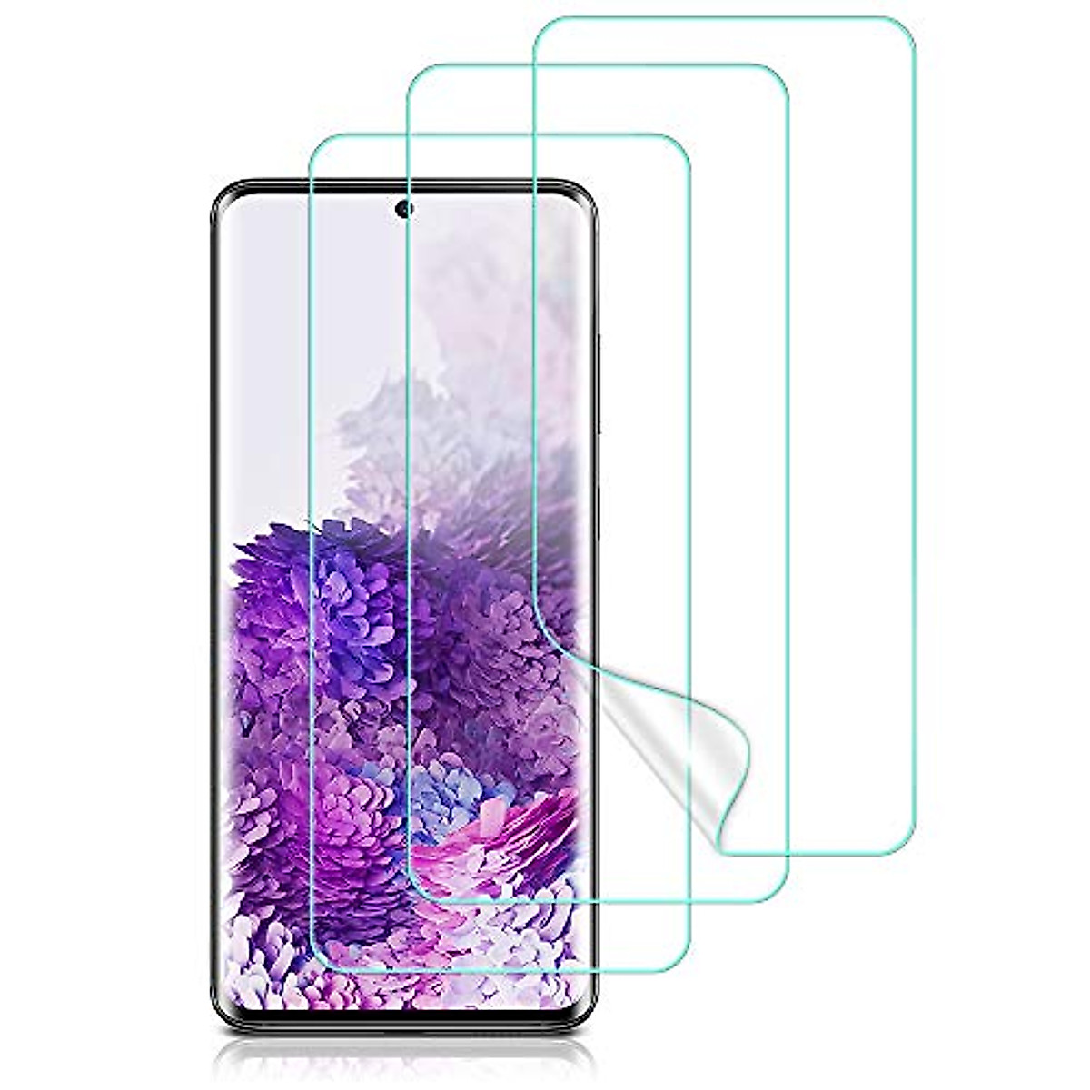 ESR TPU Screen Protector Compatible with Samsung Galaxy S20 Plus [2-Pack + 1 Extra for Practice] [Full-Coverage Liquid Skin] [Easy Installation Kit] for The Galaxy S20 Plus
