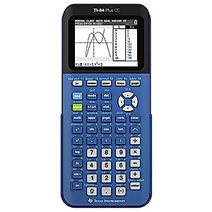 Texas Instruments TI-84 Plus CE Blueberry Graphing Calculator (Renewed)
