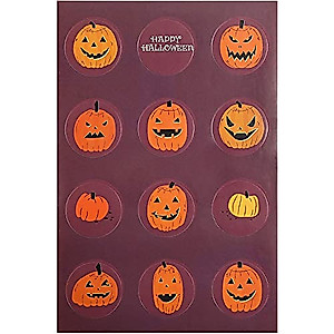 Halloween Greeting Cards with Orange Envelopes, Stickers (4 x 6 In, 36 Pack)