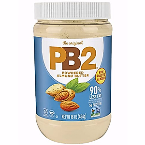 PB2 Powdered Roasted Almond Butter, 16oz Low-Fat Vegan Almond Powder, Low Carb Nut Butter, Non-GMO, Gluten Free, Kosher
