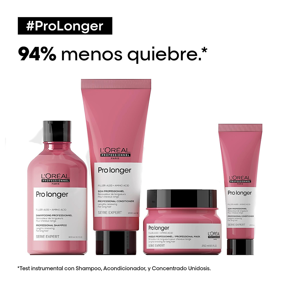 L'Oreal Professionnel Pro Longer Heat Protectant Cream - For Thinned Hair, Fills and Visibly Reduces Appearance of Split Ends, Provides Thicker Hair and Shine