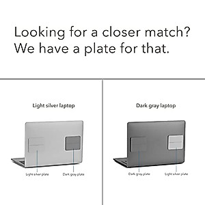 SideTrak Swivel Metal Plates for Laptop | Add On/Replacement Plates Only | Includes 2 Metal Plates (Light Silver)