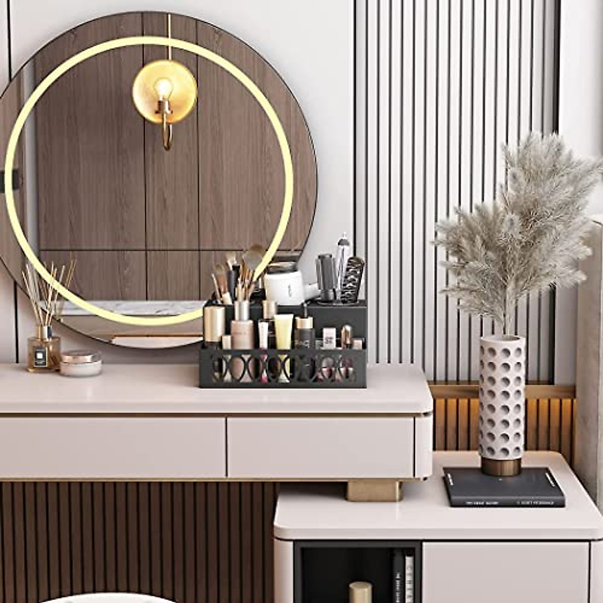 KOPOGTY Bathroom Organizer Cosmetic Organizer Multifunctional Organizer Toiletries Organizer Hair dryer storage rack bracket bathroom finishing kit