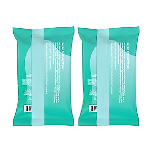 Lume Acidified Deodorant Wipes - 24 Hour Odor Control - Aluminum Free, Baking Soda Free, Skin Safe - 45 Count (Pack of 2) (Cool Cucumber)