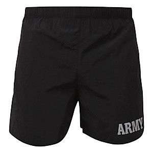 Black Army Physical Training Shorts Swimming Trunks - Large