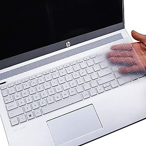 Keyboard Cover for HP Laptop 15.6 15-dw 15-dy 15-da/db 15-ef 15-bs/bw 15t 15z 15t-dy200 15t-dw300 15-db0011dx/HP Pavilion x360 15.6"/HP Envy 17 17.3 17t 17M 17-by 17-bs 17-bw/ca Keyboard Skin, Clear