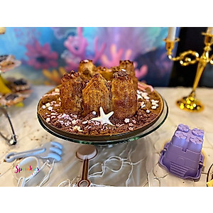 SE Si&Moos Pink Sprinkles Pink Sea Shell Sprinkles Edible Seashells Cake Decorations Edible Beach Cake Decoration Edible Sea Shell Cake Sprinkles Pink Edible Pearls for Decorating Cakes,Cupcakes,Desserts Toppings 3 OZ