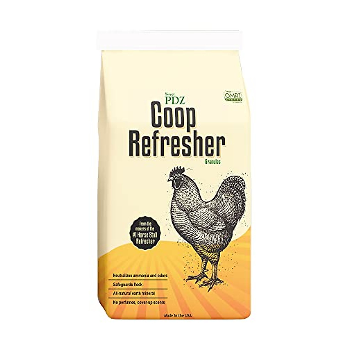Sweet PDZ - Coop Refresher - Zeolite Odor Eliminator - Essential Chicken Coop Accessory - 10 lbs