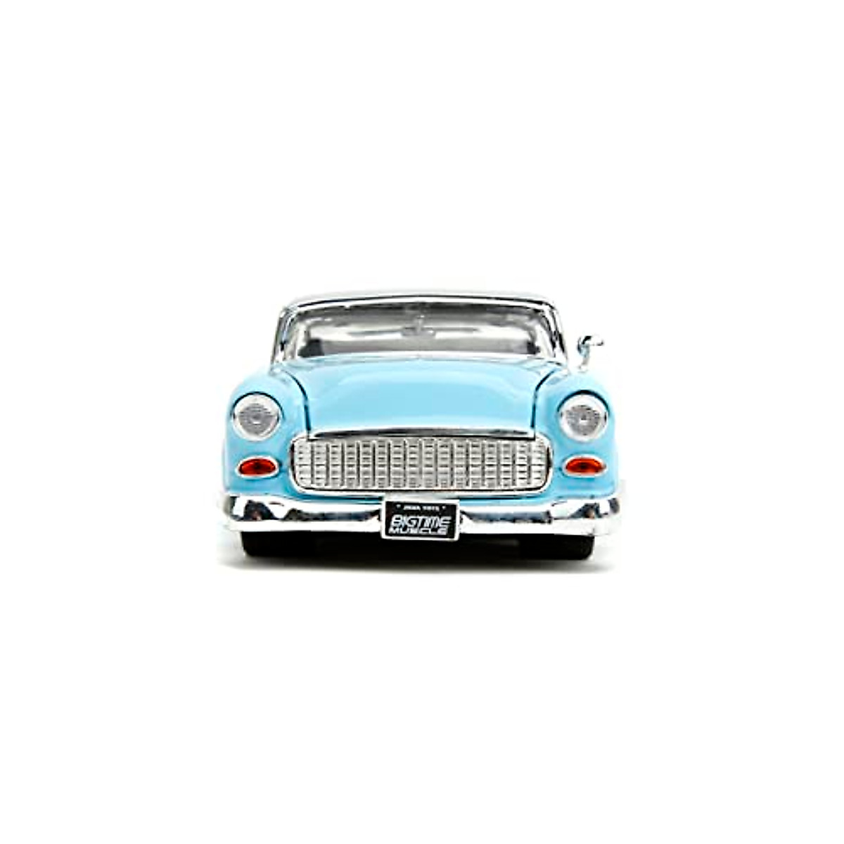 Big Time Muscle 1:24 1955 Chevrolet Bel-Air Die-Cast Car, Toys for Kids and Adults(Light Blue)