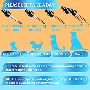 Dog Vitamins Liquid, 13-In-1 Dog Multivitamin Extra Strength to Improve Dog’s Digestive & Immune, Skin & Coat, Bone & Joint Health, 60 Ml Nature Dog Vitamins and Supplements for All Age Breed Size Dog