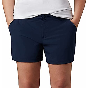 Columbia Women's Coral Point III Shorts, Collegiate Navy, 4 Short