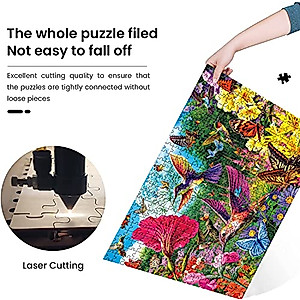 Puzzles for Adults 500 Pieces Kingfisher Garden Puzzle Games for Home Decoration for Friends