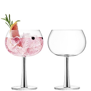 LSA Interntional Gin Balloon Glass, 14.2 fl oz, Platinum