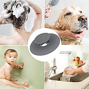 HengLiSam Shower Drain Stopper, Bathtub Stopper Sink Drain Plug Silicone Hair Catcher Shower Drain Cover Suitable for Bath Tub Bathroom and Kitchen 2 Pack