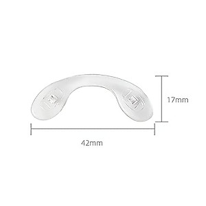 Eyeglasses Nose Pads,BEHLINE Glasses Bridge Strap/Saddle Bridge,Soft Silicone Anti-Slip Replacement Nosepads,Screw-in Eyeglasses Nose Piece for Eye Glasses Sunglass Eyewear Optical (Large-Adult)