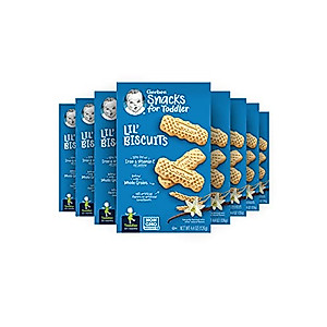 Gerber Graduates Lil' Biscuits, 4.44 Ounce (Pack of 8)
