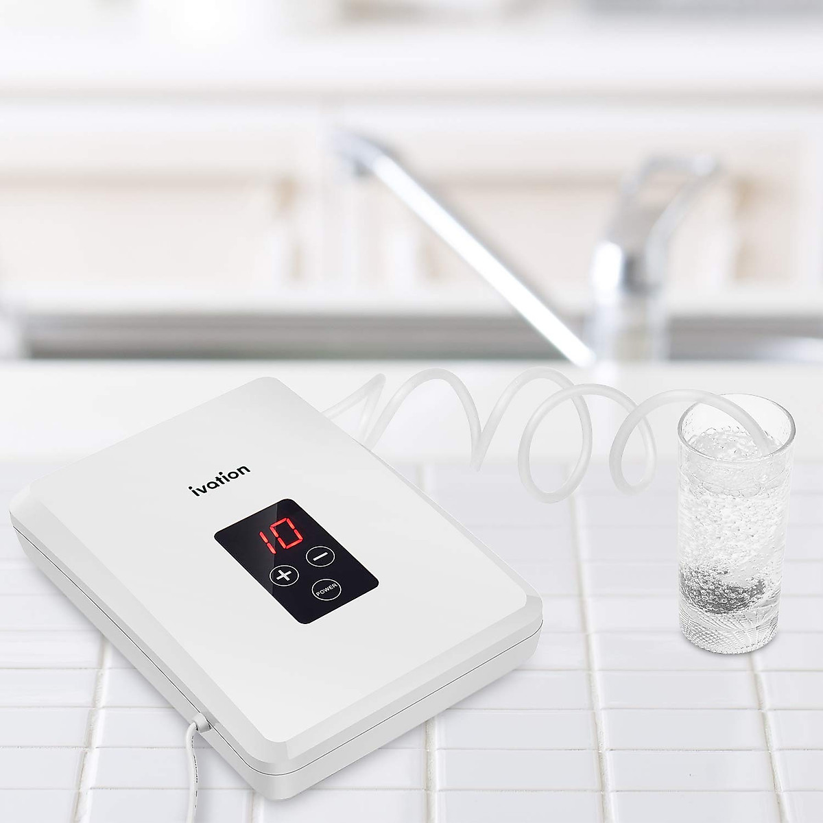 Ivation Portable Ozone Generator 600mg/h – Multipurpose Air Sterilizing & Freshening System w/2 Silicone Tubes, 2 Diffuser Stones & Timer; Purifies Air, Water, Food, Toothbrush